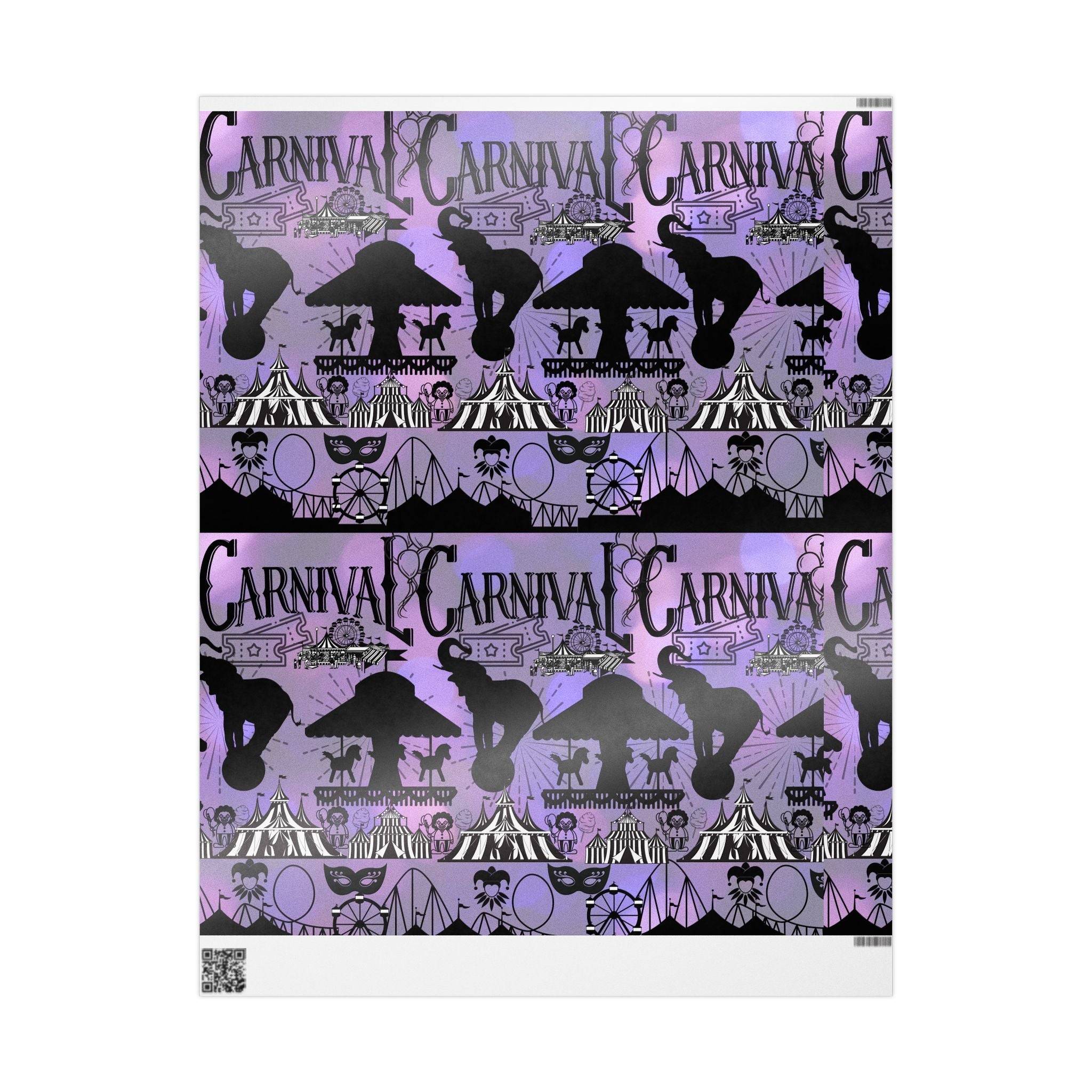 Carnival Wrapping Paper: Entertain Us | Vibrant Gift Wrap – Artessorize ...
